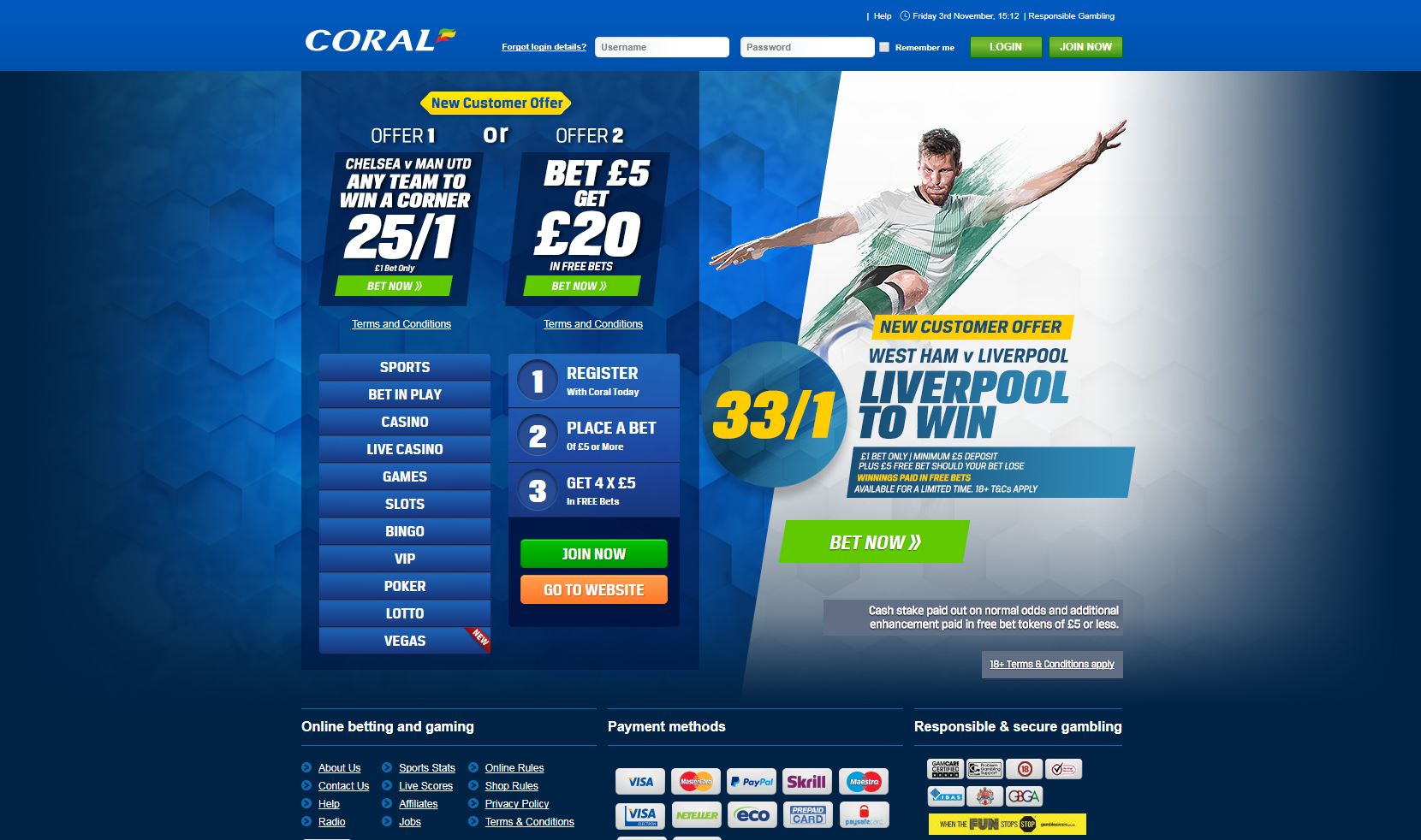 Coral Sportsbook Review & Bonus Offers - BOOKIELIST