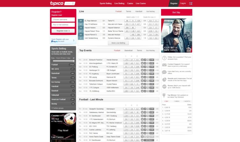 Tipico Sportsbook Review & Bonus Offers - BOOKIELIST